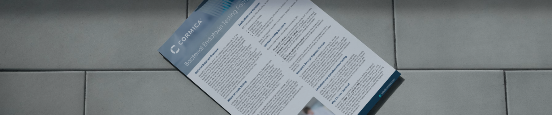 Bacterial Endotoxin Testing Factsheet - Cormica Pharma & Med Device Testing